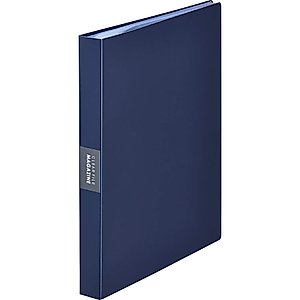King Jim 196RYW Nei Clear File Magazine, 60 Pockets, Navy