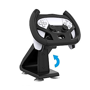 ZOAONWKS Game Racing Wheel stand for PS5 Controller stand steering wheel P5 joystick steering wheel holder Steering Wheel Mount Bracket
