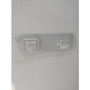 JiePai Adhesive Hooks Sticker,Adhesive Wall Hooks, Adhesive Sticker for Banthroom Shower Holder Shelf Corner Shower Caddy (Transparent)