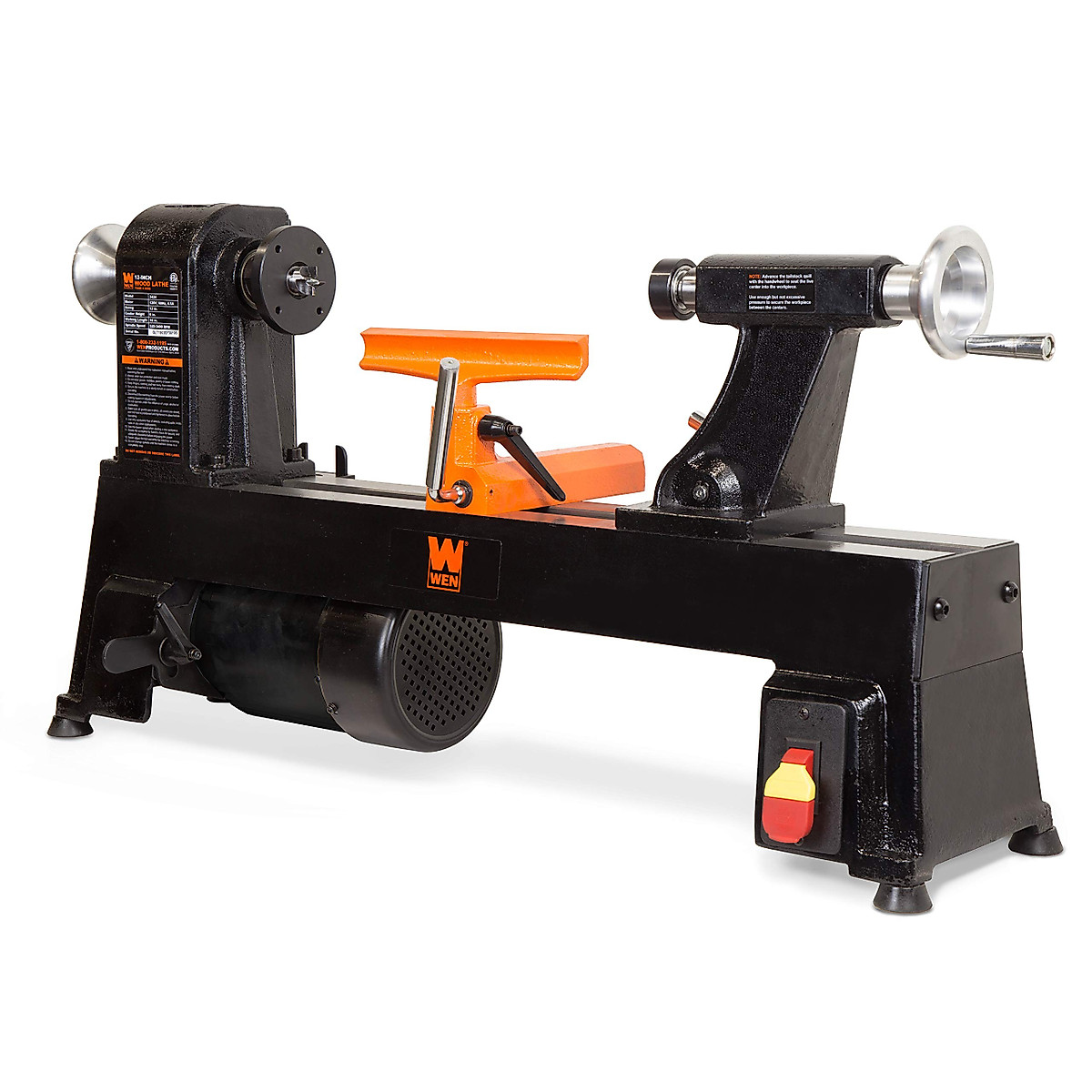 WEN LA3424 4.5-Amp 12-Inch by 18-Inch 5-Speed Benchtop Wood Lathe , Black