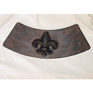 Fleur De Lis Curved Border Edging Plastic Craft Mold use with Concrete or Cement for Making Garden Stones 5028