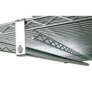 Omega 14" Deep x 72" Wide x 63" High 2 Tier Stationary Chrome Garment Rack