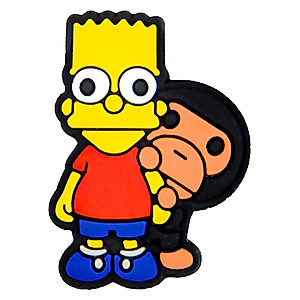 vszyxco Ape Croc Charms Bathing XX Bear 18PCS Shoes Charm for Croc PVC Clog Pins Shoe Charms Accessories Birthday Party Favors