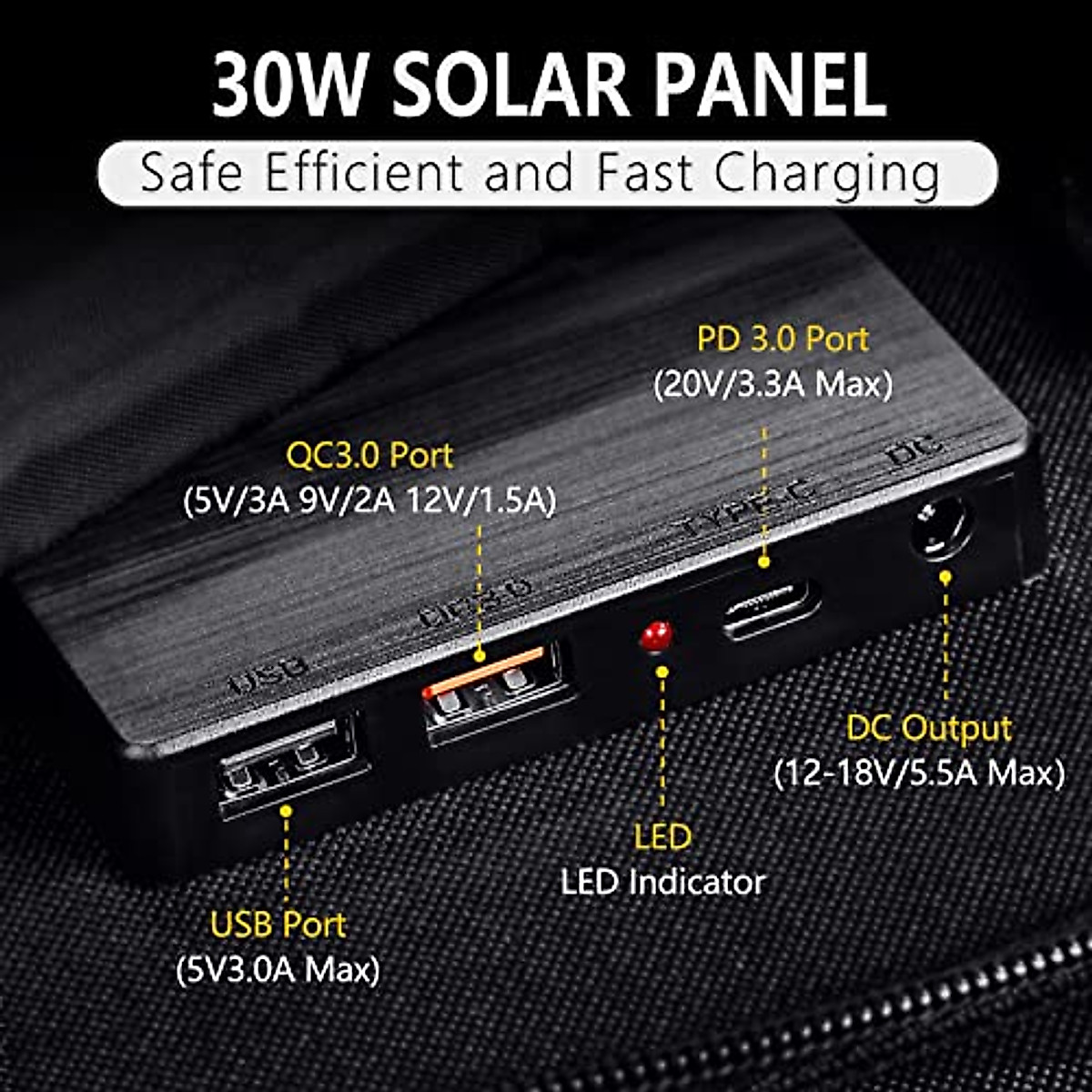 ROCKSOLAR Portable Power Station and Foldable Solar Panel - RS81 Weekender 80W Solar Generator Lithium Battery Backup and 12V RSSP30 30W Solar Charger with AC/12V DC/USB Outlets