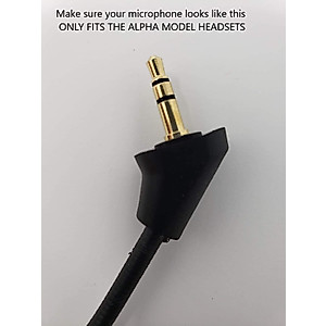 TNE 2-Pack Replacement Cloud Alpha Game Mic 3.5mm Microphone Boom only for Kingston HyperX Cloud Alpha PS4 Xbox One Nintendo Switch Computer PC Mac Gaming Headsets
