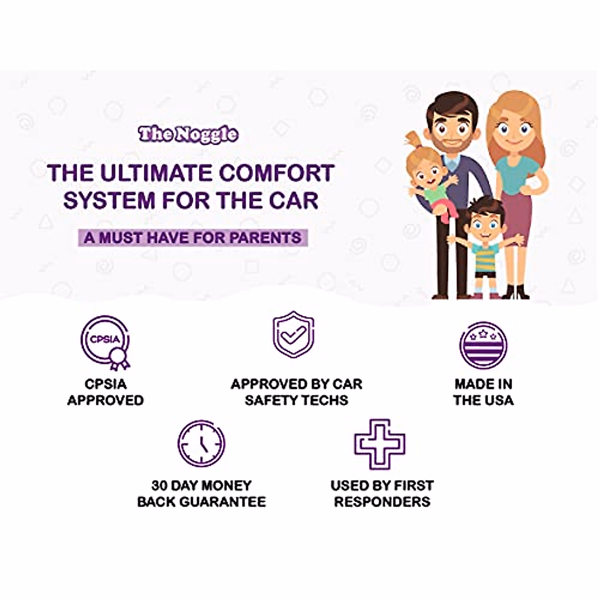 The Noggle-Making The Backseat Cool Again-Quick & Easy to Use Car Travel Accessories for a Comfy Ride Summer or Winter-Air Vent Extender Hose Directs Cool or Warm Air to Your Kids - 8ft, Black Ice