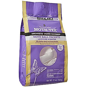 Reefer-Galler Moth-Tek Snowhite Lavender Scented Moth Ball Packets 12 oz (3)