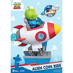 Beast Kingdom Toy Story: Alien Coin Ride Ds-036 D-Stage Series Statue, Multicolor