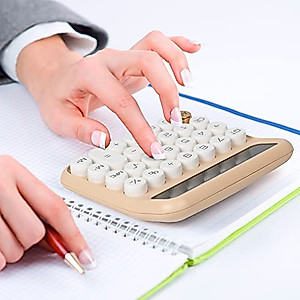 Standard Calculator 12 Digit,Desktop Calculator with Large Display and Buttons,Mechanical Feeling Calculators for Office,Basic Calculator for Home School with Automatic Sleep