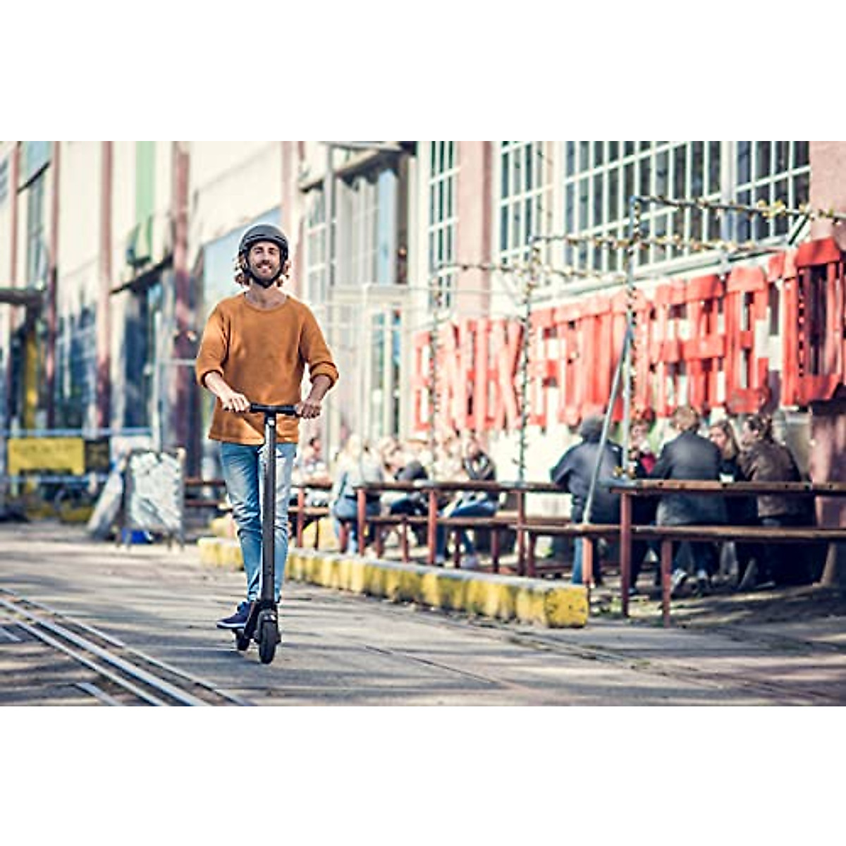 Segway Ninebot ES2 Electric Kick Scooter, Lightweight and Foldable, Upgraded Motor Power, Dark Grey Large