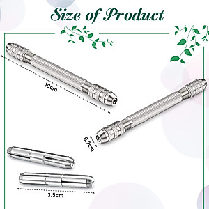 Double Ended Pin Vise DIY Hand Drill Pin Vise Resin Drill Wire Twisting Tools with Copper Collet Copper Drill Jewelry Making Tools for DIY Hairpin Keychain Bracelets Necklace (4 Pieces)