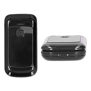 Hilitand Unlocked Flip Phone for Seniors, 2.4inch Large-Font Loud Volume Flip Cellphone, Dual SIM, 1200mah Large Capacity Battery, Support 2G GSM800/850/900/1800(Black)