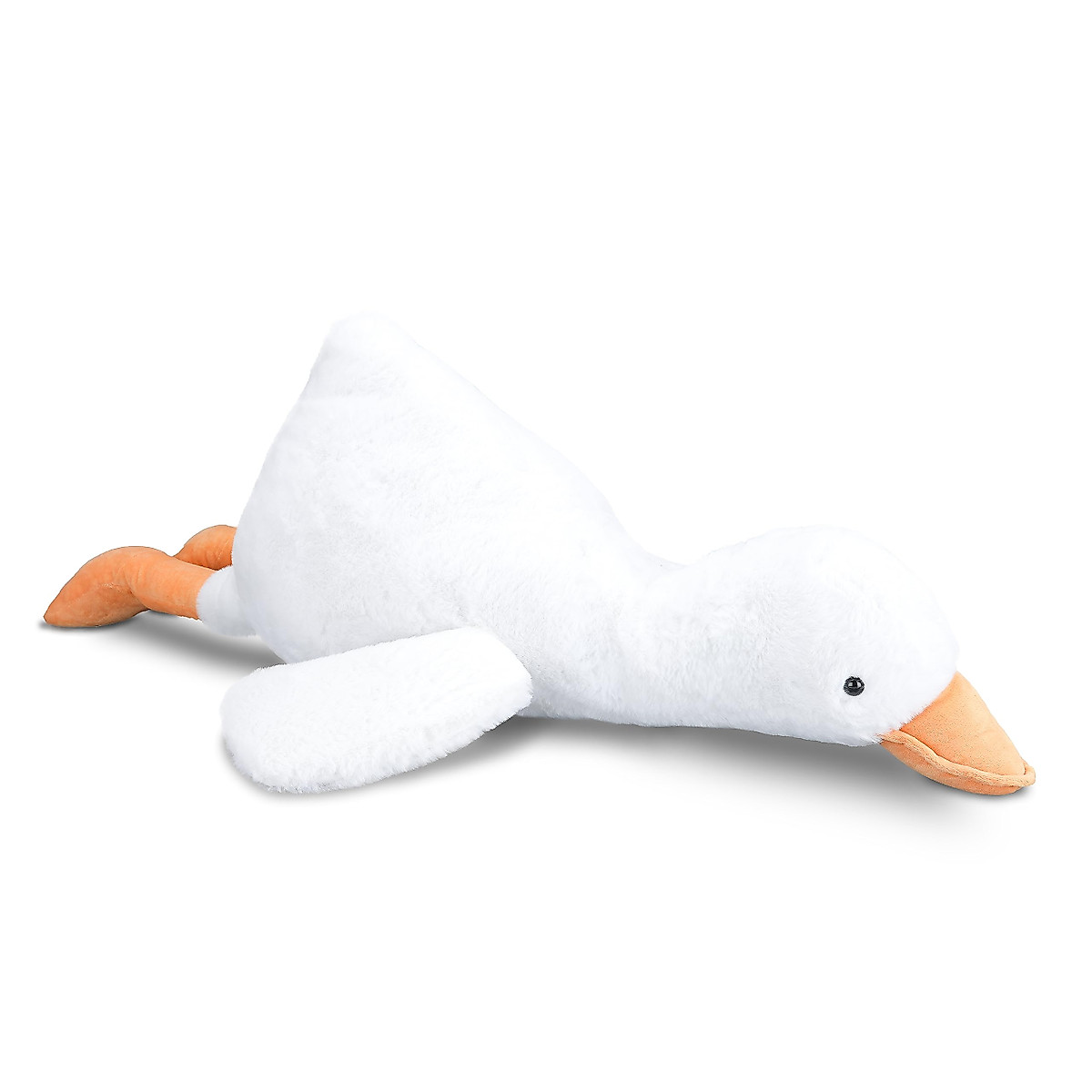 WEIGEDU 30" Large Goose Stuffed Animals Plush Toys Swan Duck for Kids Babies Bedtime Birthday Easter Gifts, Stuffed Goose Throw Plush Pillow Super Soft, White