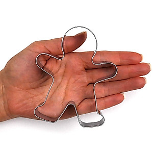 Gingerbread Man Cookie Cutter, Premium Food-Grade Stainless Steel, Dishwasher Safe