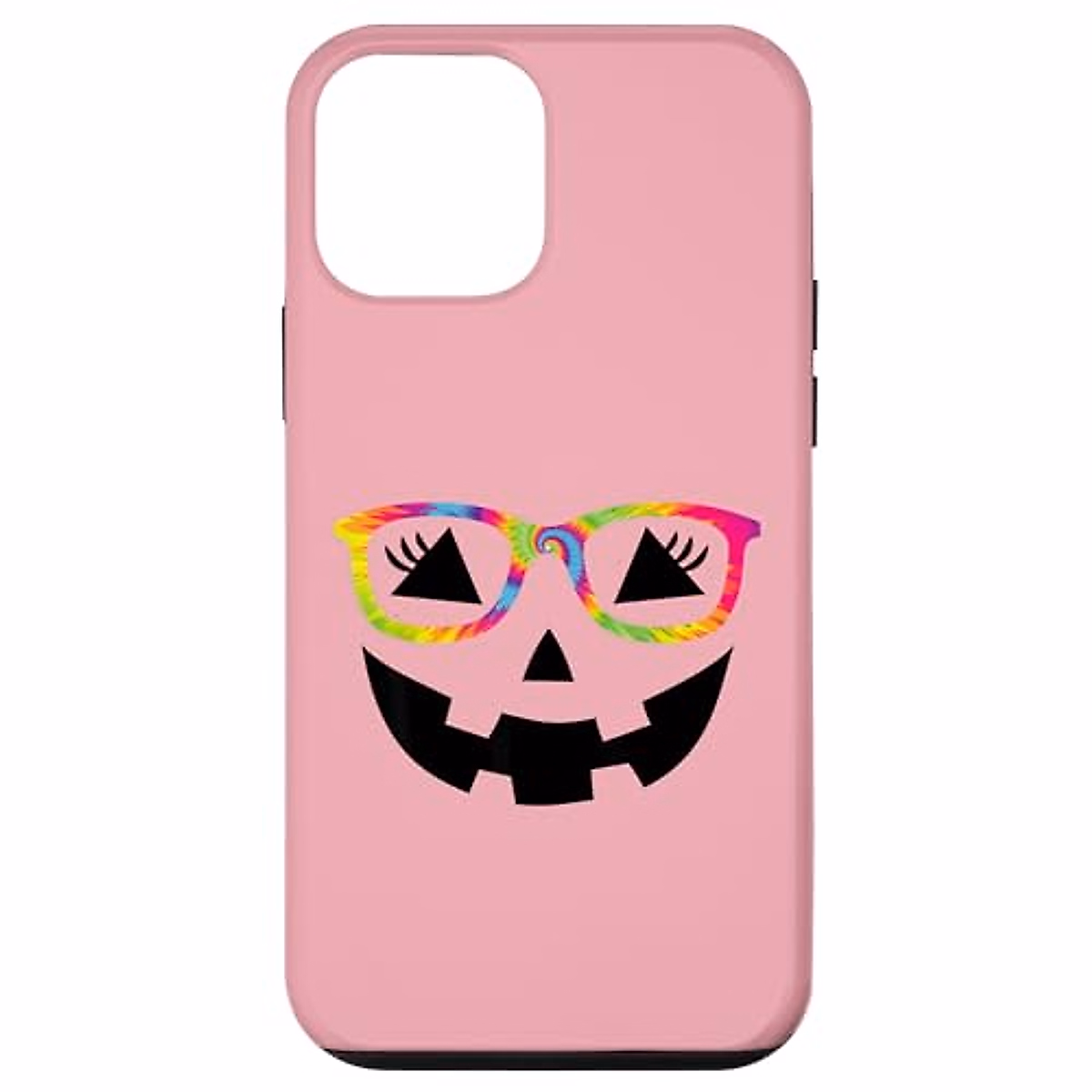iPhone 12 mini Jack O Lantern Face Pumpkin Halloween Tie Dye Glasses Girls Case