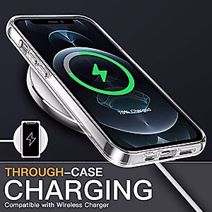 JETech 3 in 1 Case for iPhone 12 Pro Max 6.7-Inch, with 2-Pack Screen Protector and Camera Lens Protector, Non-Yellowing Shockproof Bumper Phone Cover, Full Coverage Tempered Glass Film (Clear)