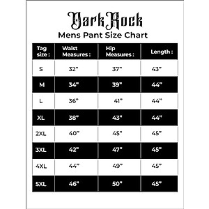 Gothic Men's Bondage Gothic Cyber Pant Chain Techno Rock Punk Shorts Trouser Pants/USA (36) Black/Red