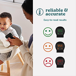 Homedics Dual-Use Ear and Forehead Thermometer, in-Ear and No-Touch Infrared Technology, Instant Results in 1 Second, Color-Coded Readings, Reliable and Accurate, Body and Object Temperature