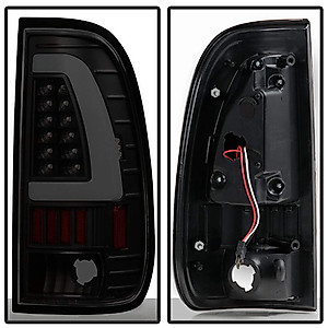 ACANII - For Black Smoke 1997-2003 Ford F150 99-07 F250 F350 LED Tube Tail Lights Brake Lamps