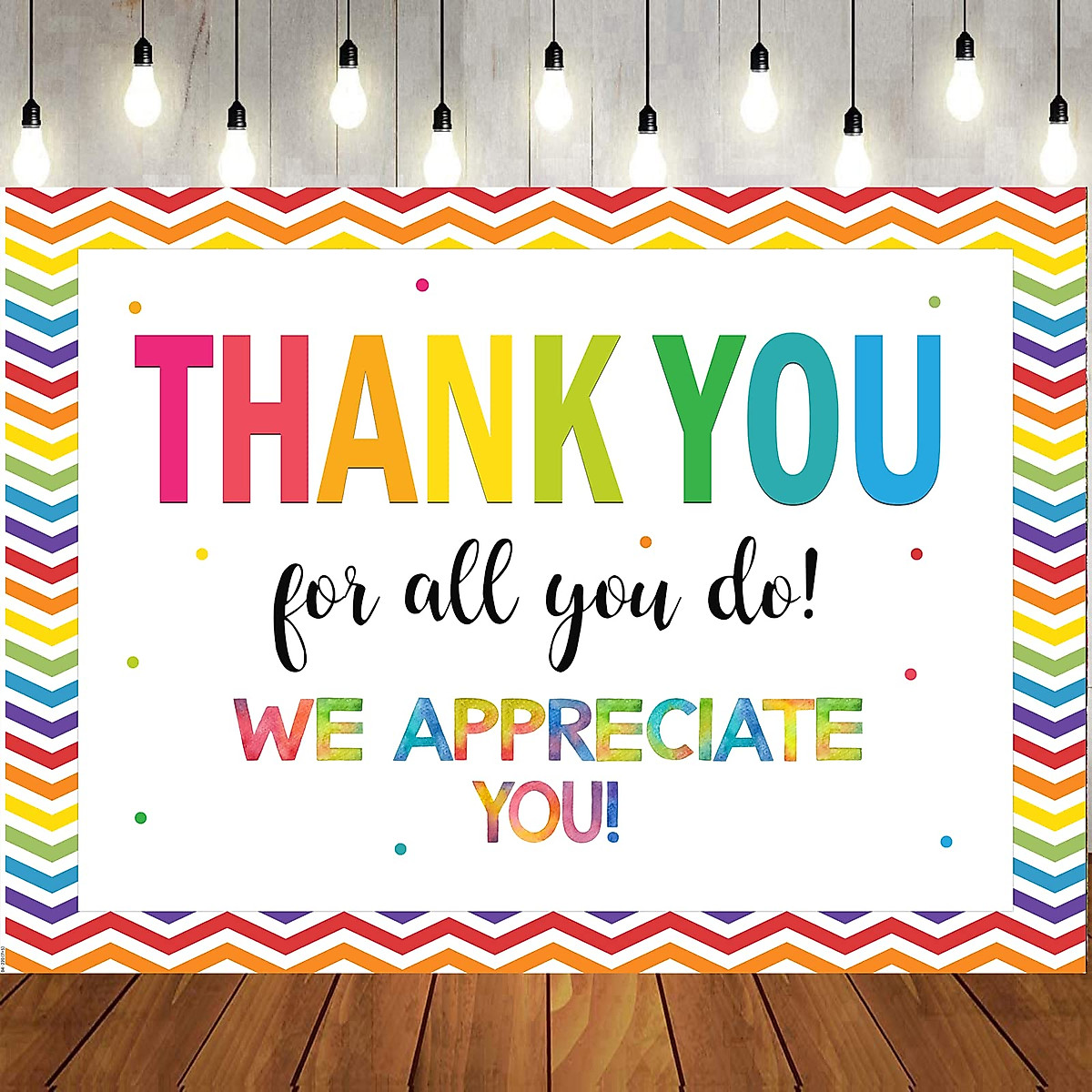 LTLYH 7×5ft Thank You for All You Do Backdrop We Appreciate You Graduations Staff Teachers Doctors Retirement Photo Backdrop Thanks Party Decorations Appreciation Banner Booth Props 220