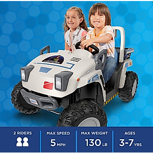 Power Wheels Star Command Base Transport Vehicle Ride-On, Disney and Pixar Lightyear, Battery-Powered Toy for Preschool Kids Ages 3 Years+