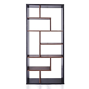 Acme Chas Wooden Cube Bookcase in Espresso and Walnut