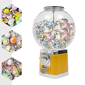 Coin Gumball Machine Toy Vending Machine,11 Inch Mini Vending Machine for Kids,Gumball Bank,Metal Candy Dispenser,Home Vending Machine,Vintage Gum Ball Machine