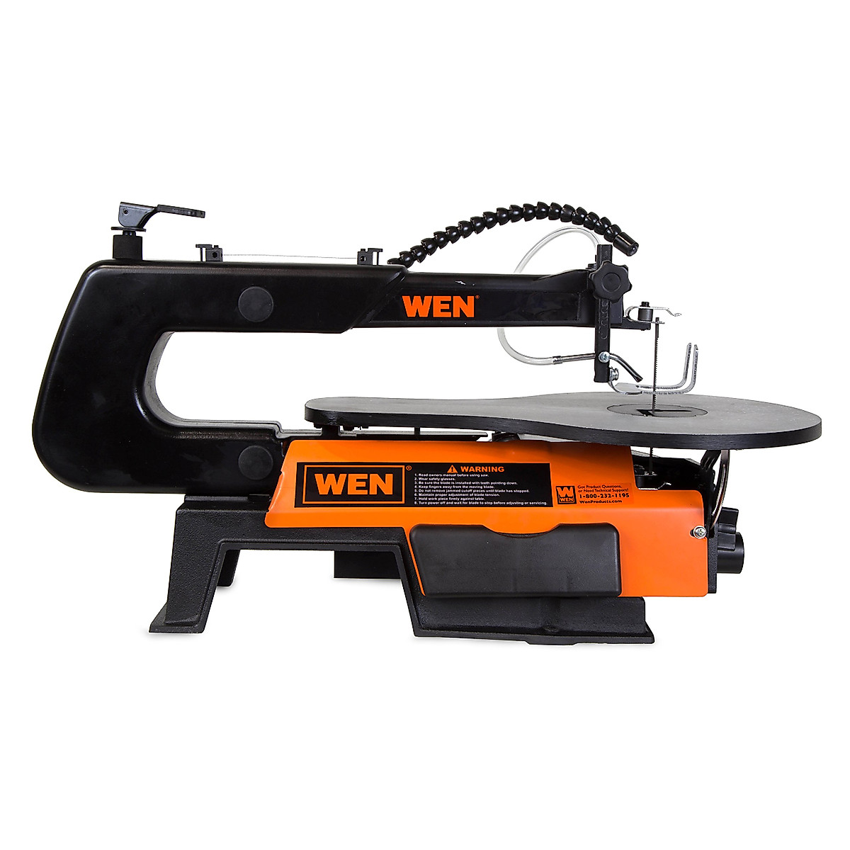 WEN 16-Inch Two-Direction Variable Speed Scroll Saw Bundle with Foot Pedal Switch