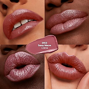 Revlon Super Lustrous Lipstick, Creamy Formula For Soft, Fuller-Looking Lips, Moisturized Feel, 463 Sassy Mauve, 0.15 oz