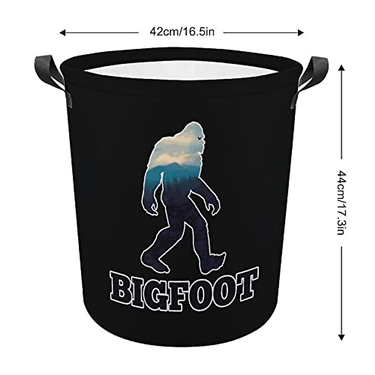 Bigfoot Foldable Laundry Basket Waterproof Hamper Storage Bin Bag with Handle 16.5"x 16.5"x 17"