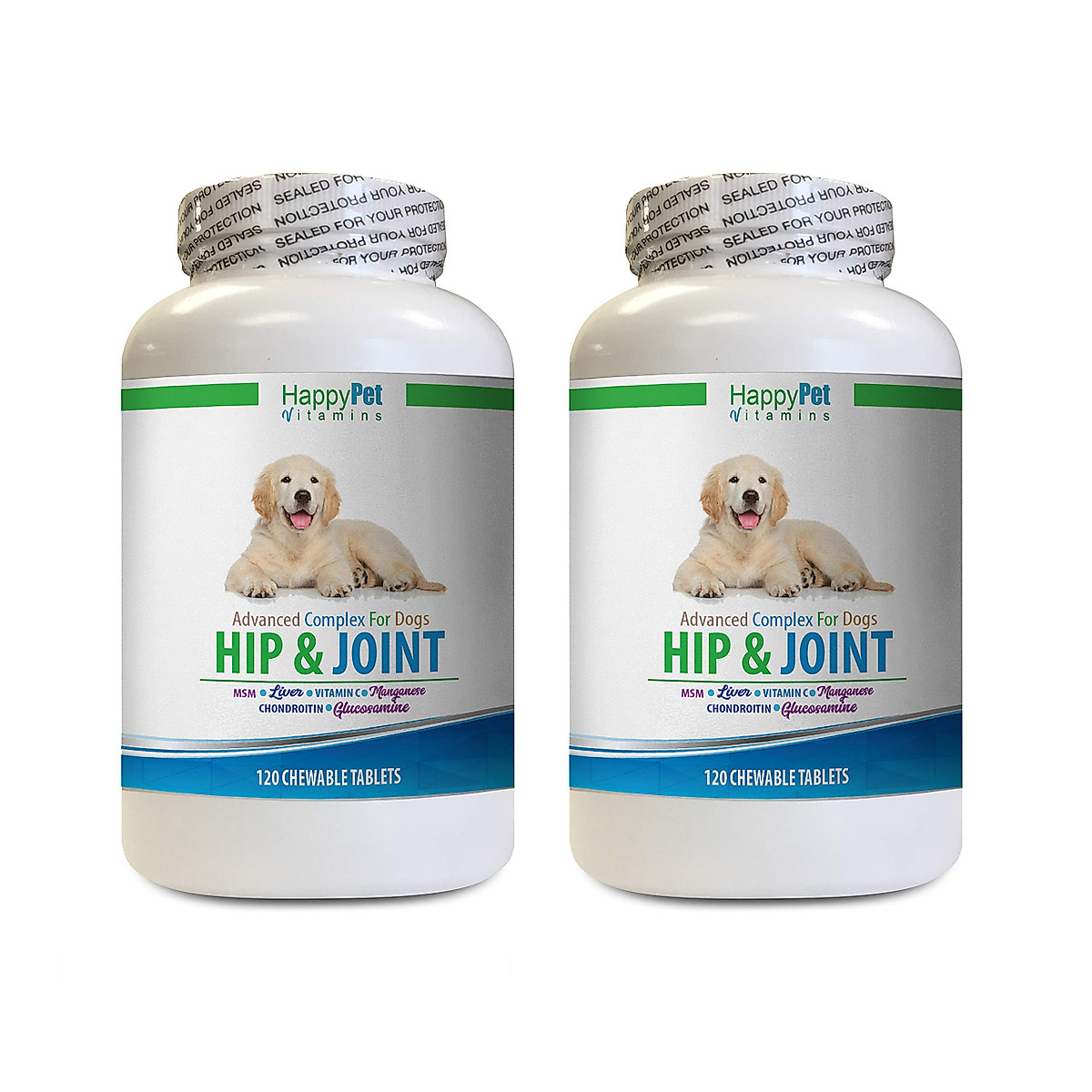 dog bone health supplement - DOG HIP AND JOINT HEALTH - STIFF JOINT SOLUTION - LUBRICATES JOINTS - VET APPROVED - dog glucosamine and chondroitin supplement - 2 Bottles (240 Treats)