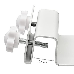 Aobelieve Gutter Mount for Ring Solar Panel, White