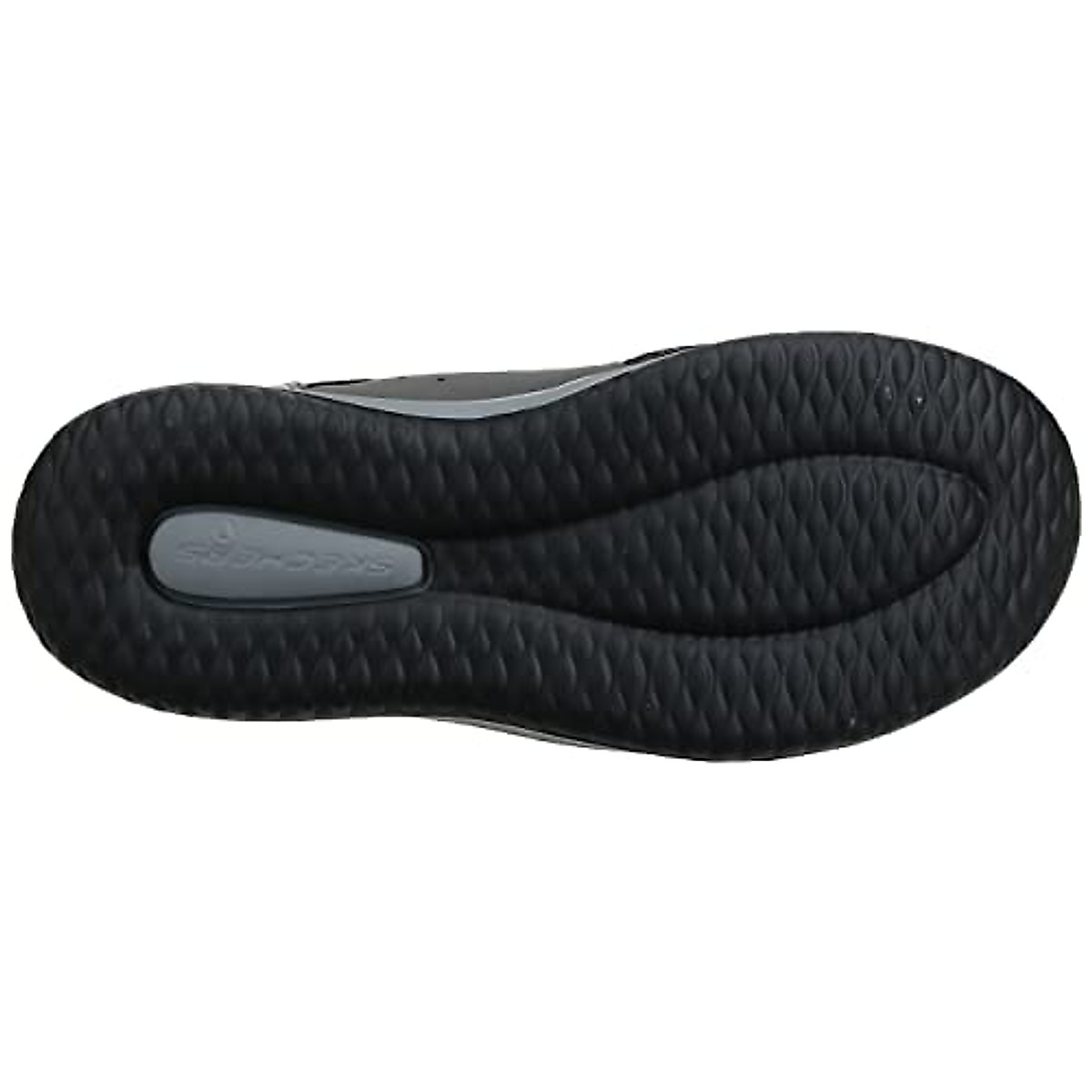 Skechers Men's Classic Fit-Delson-Camden Sneaker, Black/Grey,11 Wide US