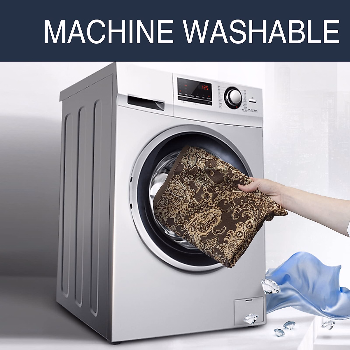 LUFEIJIASHI Recliner Chair Covers Non Slip Waterproof Large Recliner Covers for Leather Recliner,Electric Reclining Chair Covers for Living Room Dog Sofa Recliner Cover Furniture Protective Brown