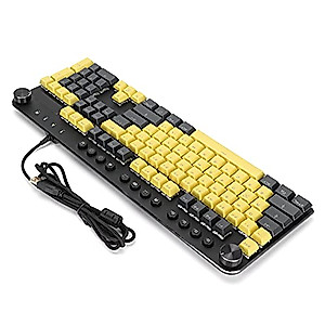 Mechanical Keyboard, N‑Key Rollover Suspension Keycap 104 Keys Ergonomic Mechanical Gaming Keyboard, for Computer Notebook PC Gamers