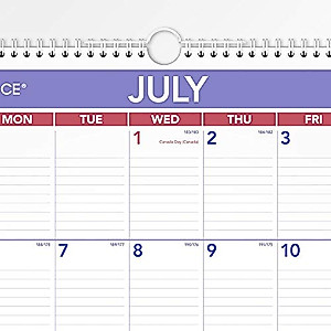 Academic Wall Calendar 2020-2021, AT-A-GLANCE, 15-1/2" x 22-3/4", Large, Wirebound, Plan-A-Month (AY328) ( July 2020 to June 2021)