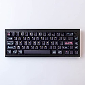 Hyekit PBT Keycaps 149 Keys Awaken Cyberpunk Keycaps Cherry Profile Dye-Sublimation Custom Keycaps with 6.25U 7U Spacebar for Cherry Gateron MX Switches Mechanical Keyboard US/UK Layouts (English