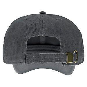 Gelante Baseball Caps Hats 100% Cotton Plain Blank Adjustable Size Wholesale Bulk of 12 Pack.1815-Charcoal-12PC