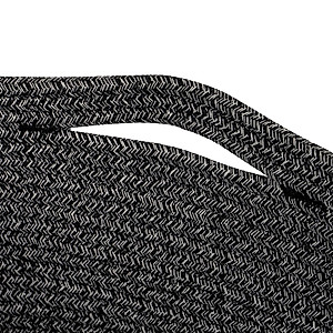 Kriitools Cubes Shelf Closet Storage Baskets Bins, Cotton Rope Towel Baskets for Living Room, Woven Cubes Baskets Bins for Shelves, Stylish Room Decor Basket, Mixed Black 3 pack