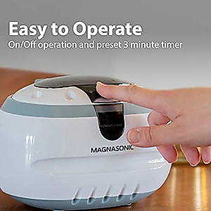 Magnasonic Professional Ultrasonic Jewelry Cleaner Machine for Cleaning Eyeglasses, Watches, Rings, Necklaces, Coins, Razors, Dentures, Combs, Tools, Parts, Instruments (CD2800)