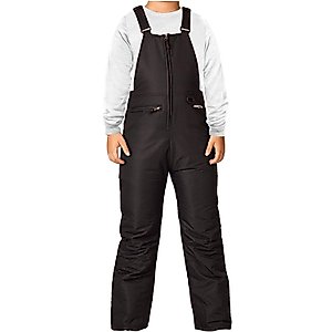 Arctix Kids Insulated Snow Bib Overalls, Black, Medium