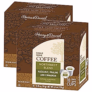 Harry & David Northwest Blend Single-Serve Coffee Cups 18 count (Two-Pack)