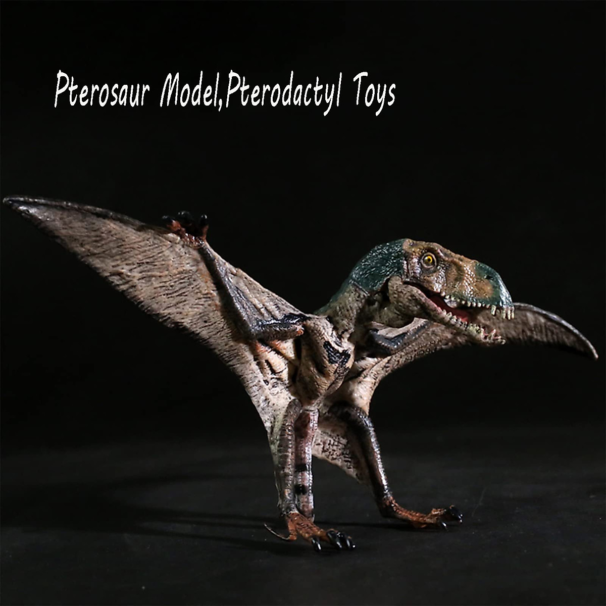 Pterodactyl Dinosaur Action Figures Realistic Flying Toy | Movable Mouth | Pteranodon Dino Toys | Pterosaur Model Toys | Cake Toppers Dinosaur Toys for Boys and Girls