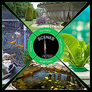 VIVOSUN 480GPH Submersible Pump(1800L/H, 25W), Ultra Quiet Water Pump with 7.2ft High Lift, Fountain Pump with 5ft Power Cord, 3 Nozzles for Fish Tank, Aquarium, Statuary, Hydroponics