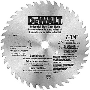 DEWALT Circular Saw Blade, 7 1/4 Inch, 40 Tooth, Combination Wood Cutting (DW3325)