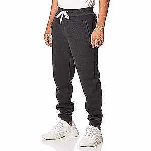 Southpole Men's Basic Active Fleece Jogger Pants-Regular and Big & Tall Sizes, HCH, M
