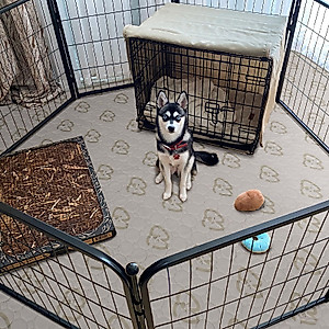 FXW Homeplus Dog Playpen Designed for Indoor Use, 24" Height for Puppy and Small Dogs, Black│Patented