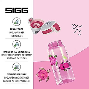 SIGG - Kids - Viva One Swimming Fruits - Suitable For Carbonated Beverages - Leakproof - Dishwasher Safe - BPA Free - Sports & Bike - 17oz