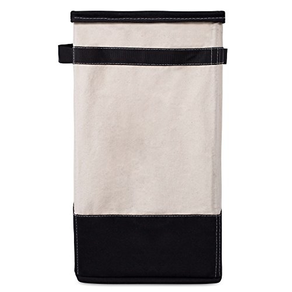 BIRDROCK HOME Canvas Hamper - Single Laundry Basket with Handles - Foldable Hamper - Easily Transport Laundry