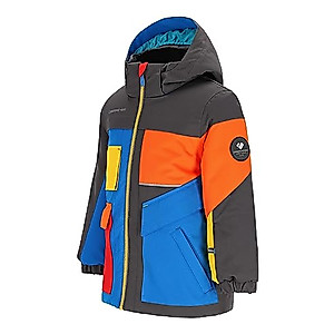 Obermeyer Boy's Nebula Jacket (Toddler/Little Kids/Big Kids) Basalt 5 Little Kid